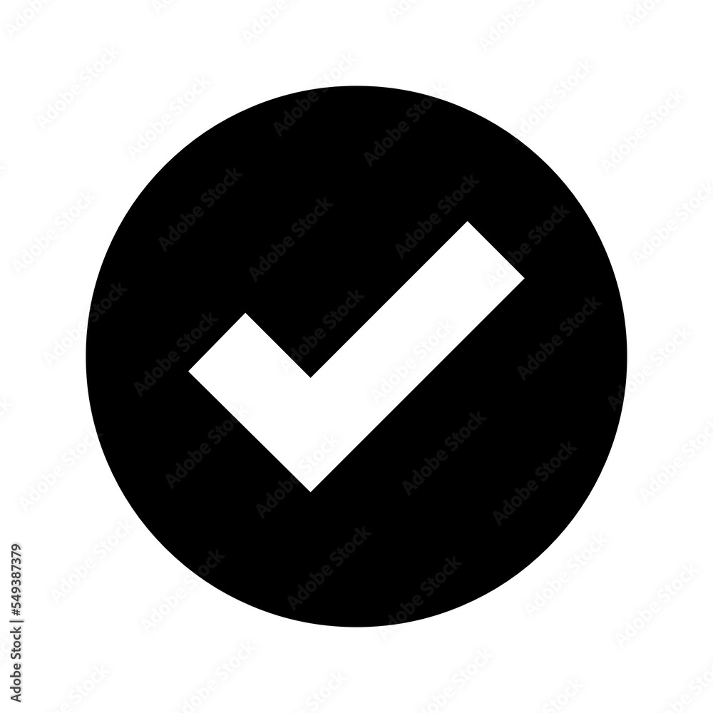 Check mark icon Transparent png Stock Illustration | Adobe Stock