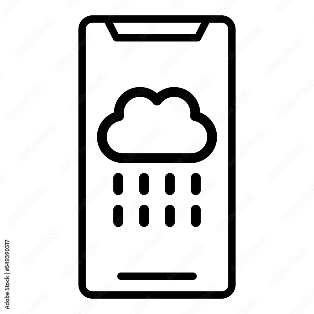 Weather App Icon Style Stock Vector | Adobe Stock