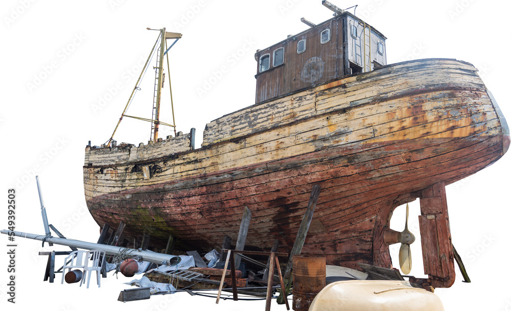Isolated PNG cutout of a ship wreck on a transparent background Stock ...