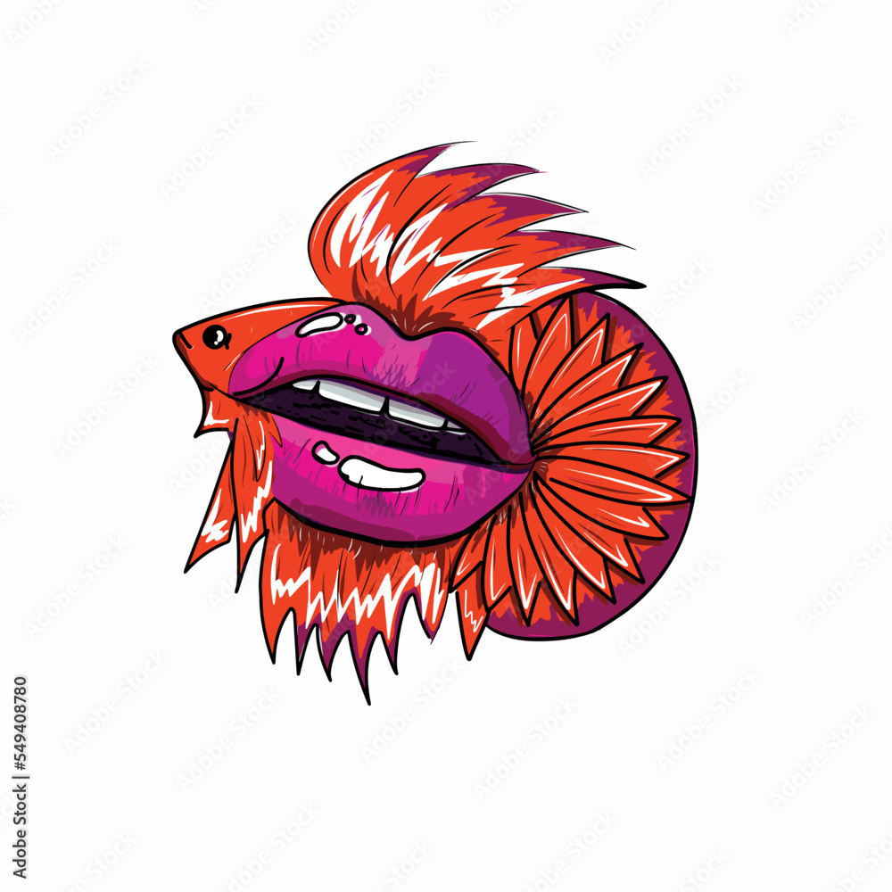 fish icons showing aquatic animals with various fins, scales, tail and ...