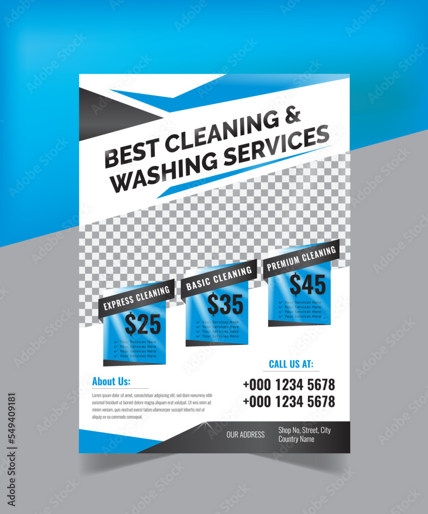 Car Wash Flyer Design Template, Car Cleaning Service flyer, Washing ...