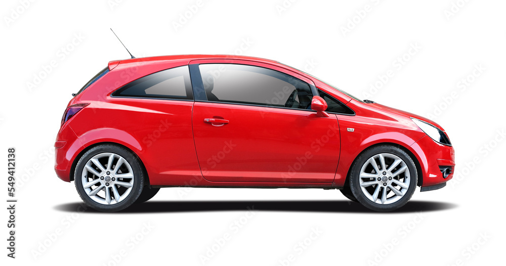 Opel Corsa car, side view isolated on white background, 17 December ...