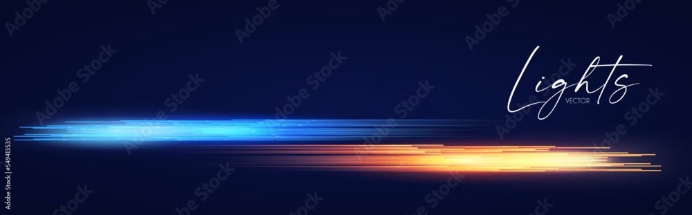 Motion light effect. Shining magic background and liquid speed light ...