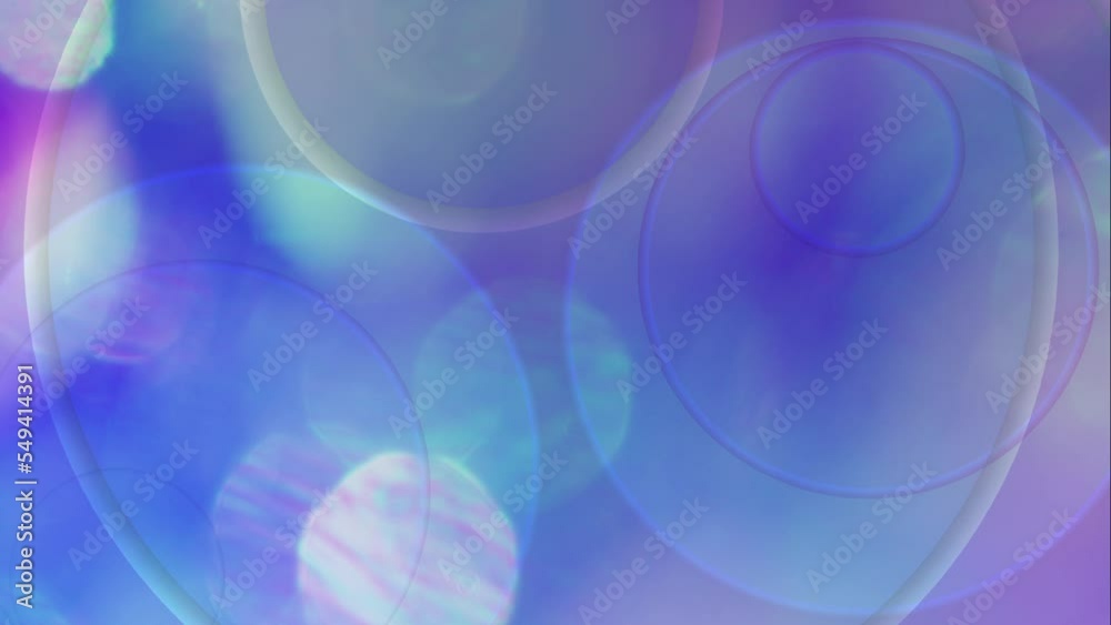 Vidéo Stock video screensaver with moving circles in a light theme ...