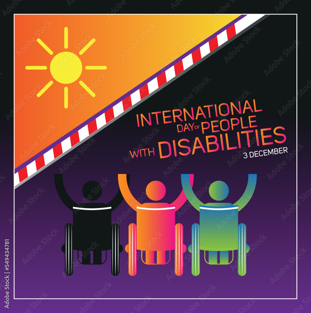 3 December International World of People With Disabilities Day banner ...