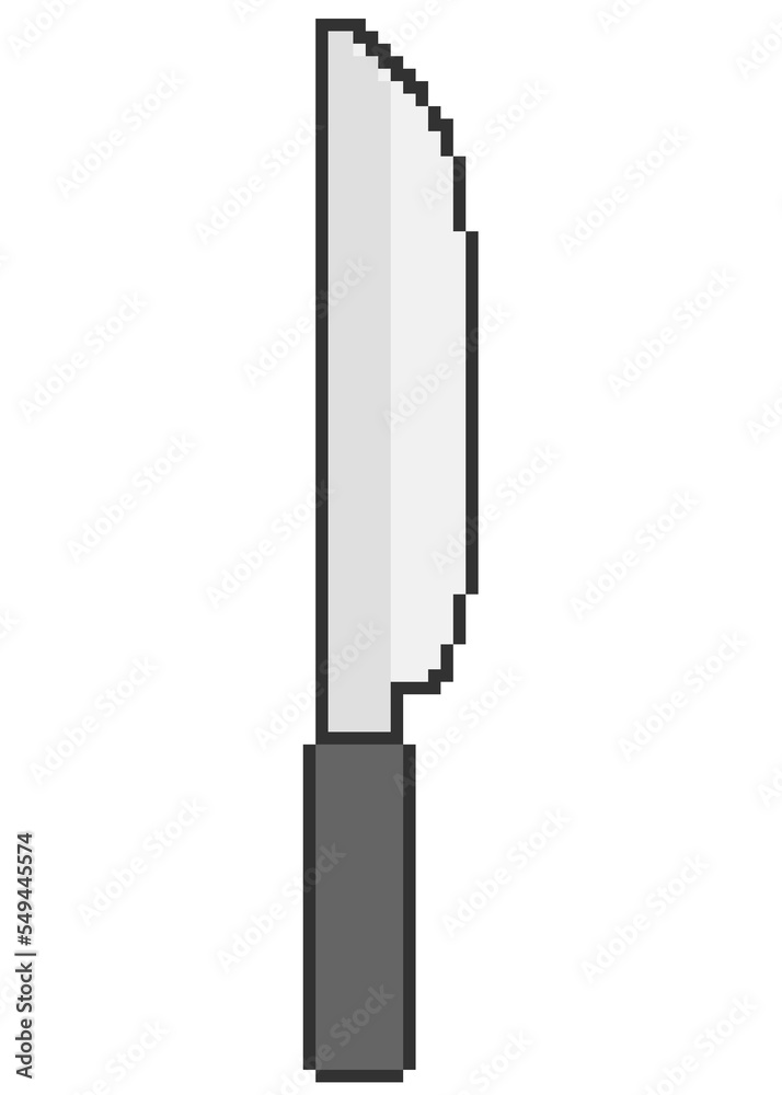Clip art of pixel art knife Stock Illustration | Adobe Stock