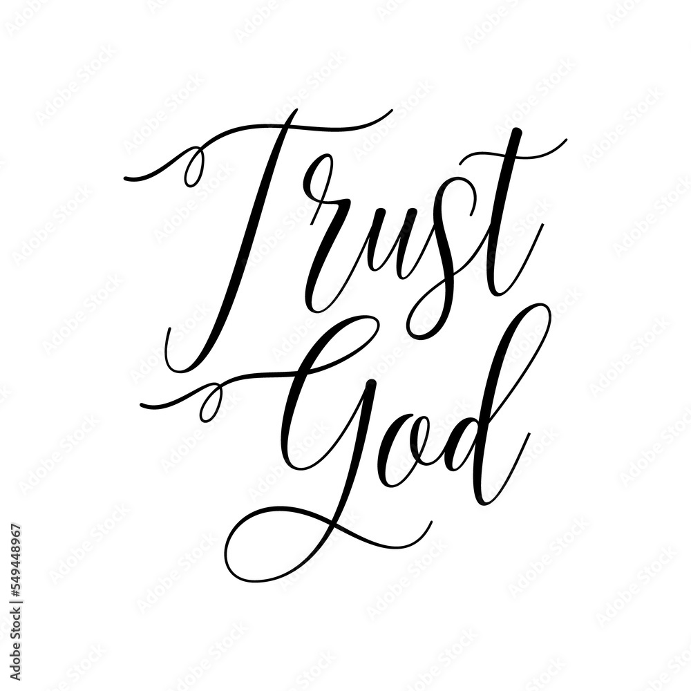 Trust God PNG, Christian Quote PNG, Religious print, motivational PNG ...