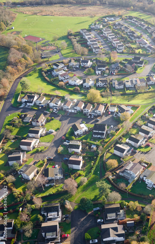 New housing development building houses for increased demand in rural ...