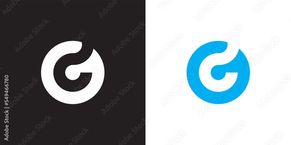 Minimal G logo. Icon of a G letter on a luxury background. Logo idea ...