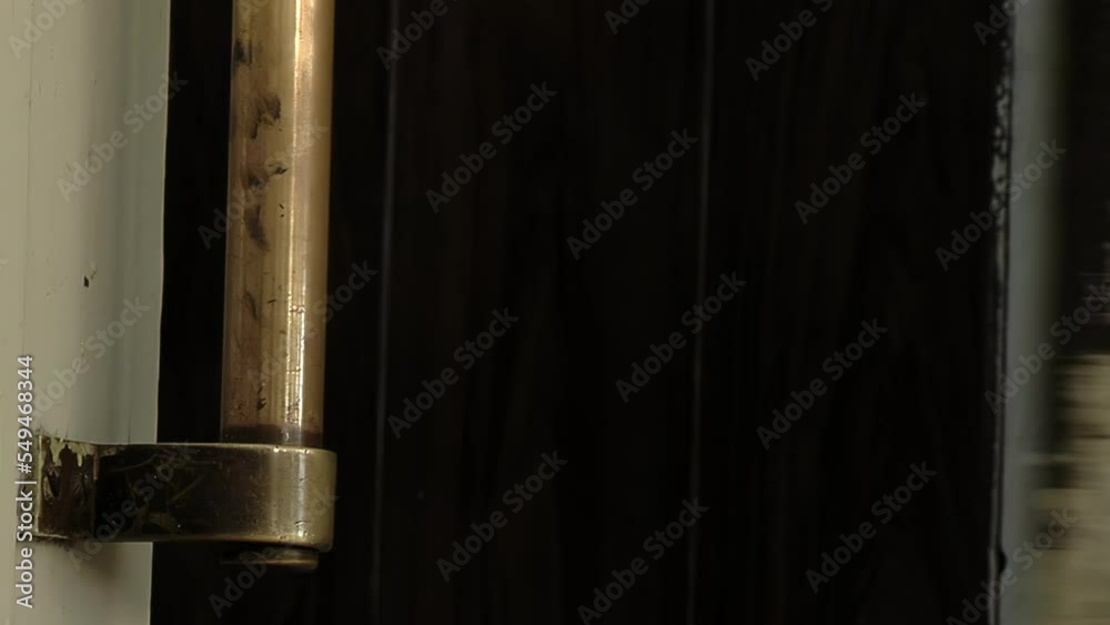 Prison Door, Jail Guard or Prison Officer Opening and Closing an Old ...