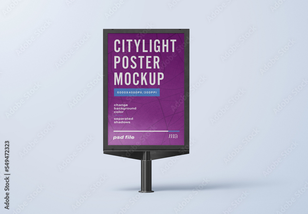 Citylight Poster Mockup Stock Template | Adobe Stock