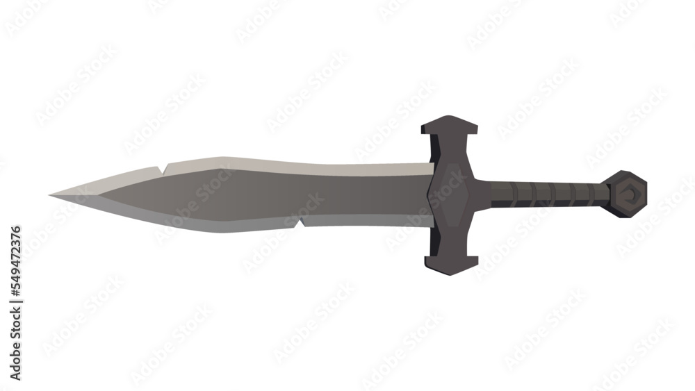 Metal Swords, straight swords, Asia sword, vector realistic sword ...