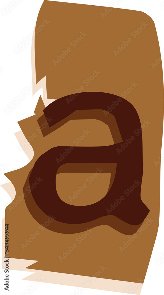 Magazine Cutout Alphabet Letter A, Ransom Note Letter A, Lowercase ...