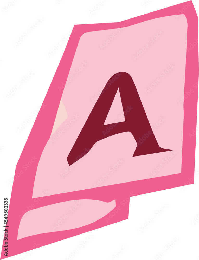 Magazine Cutout Alphabet Letter A, Ransom Note Letter A, Uppercase ...