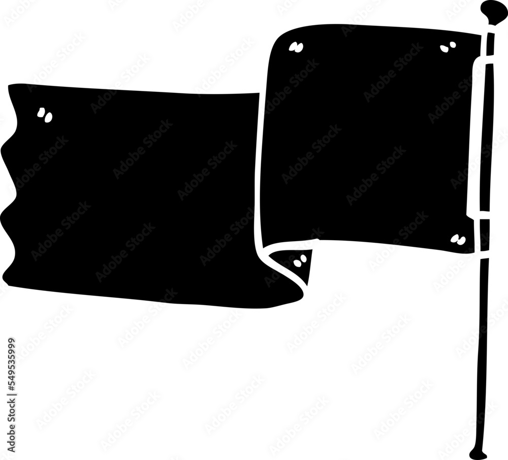 outline cartoon red flag Stock Vector | Adobe Stock