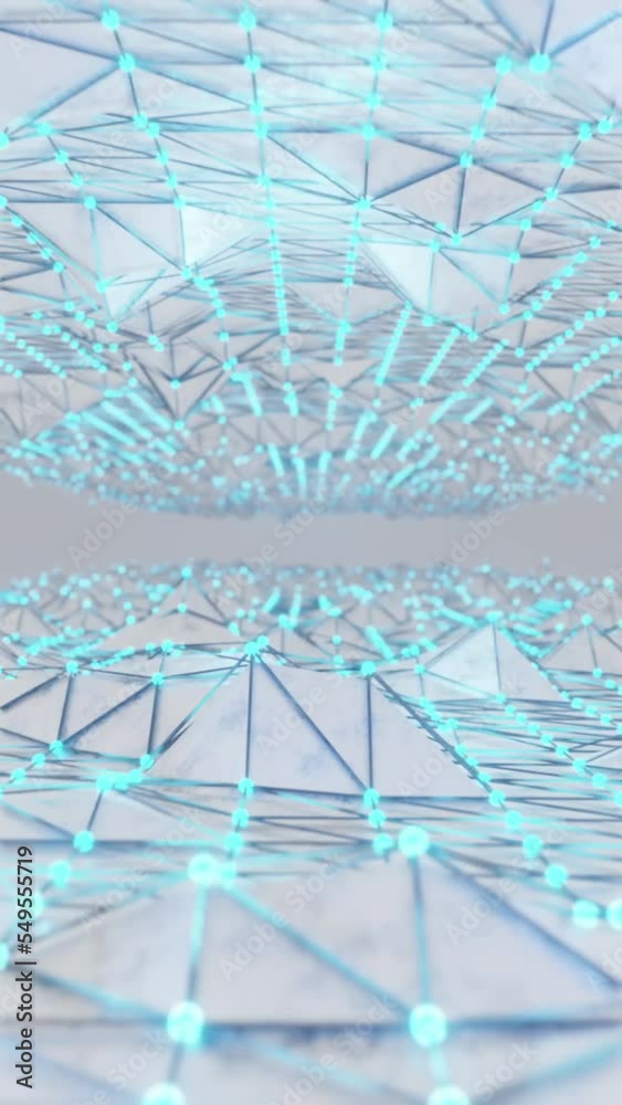 3d bg data flow concept, sci-fi background digital space. Blue high ...