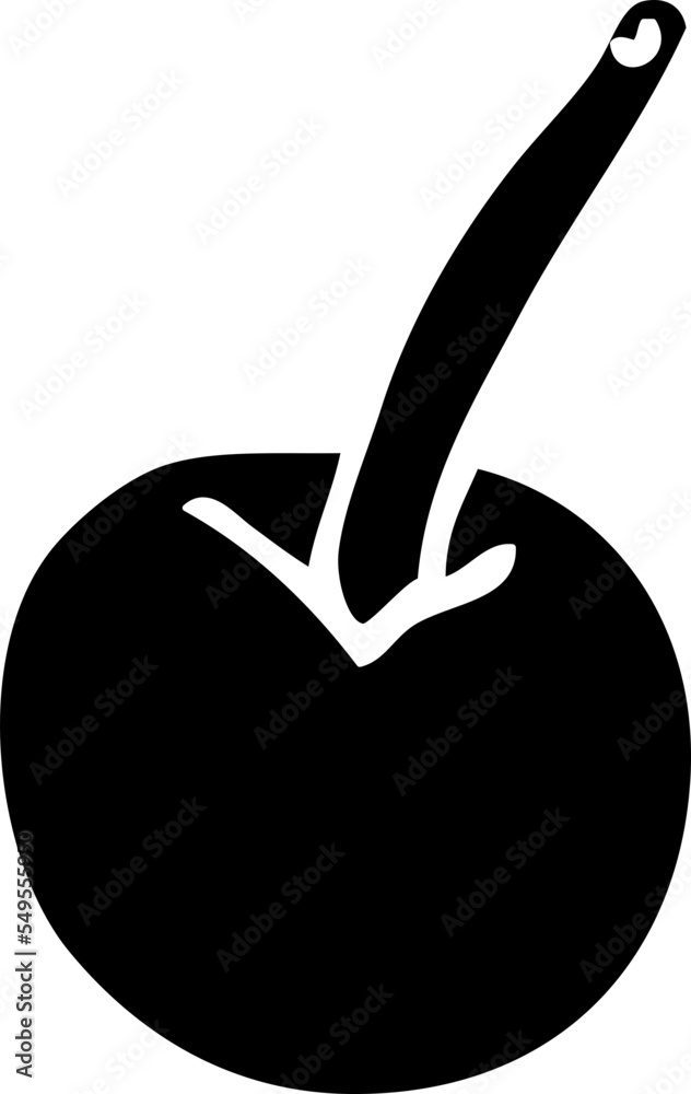 outline cartoon cherry Stock Vector | Adobe Stock