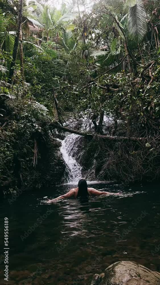 woman skinny dipping, swimming, water, river, lake, boat, nature, kayak ...