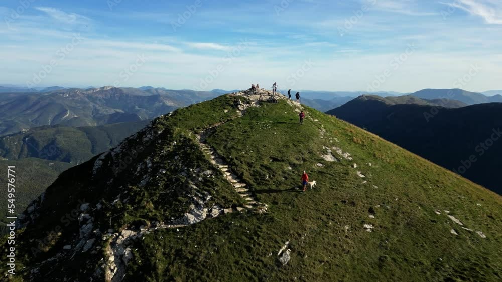 Col du Veyou, France - 30 October 2022: Aerial view of the Col du Veyou ...