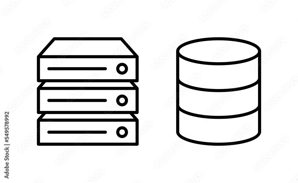 Database icon vector for web and mobile app. database sign and symbol ...