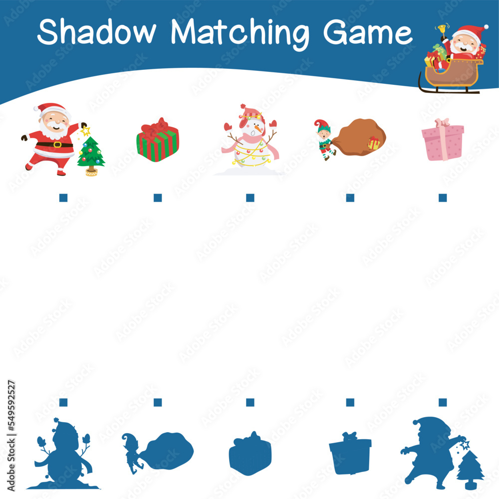 Shadow matching game worksheet Educational printable worksheet for ...