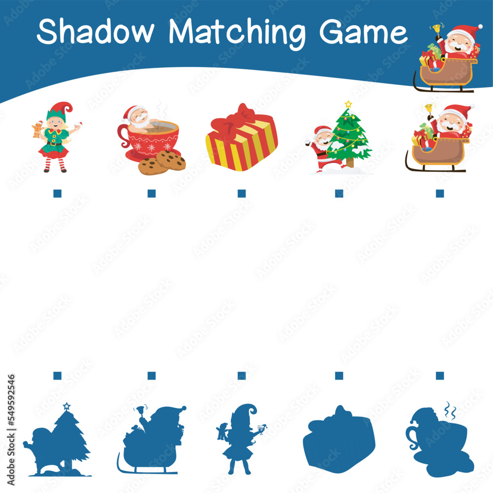 Shadow matching game worksheet Educational printable worksheet for ...