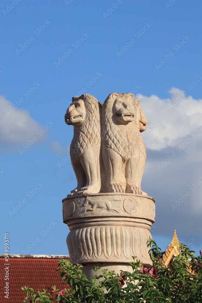 The pillar of Ashoka the Emperor was known as Ashok stambha Stock Photo ...