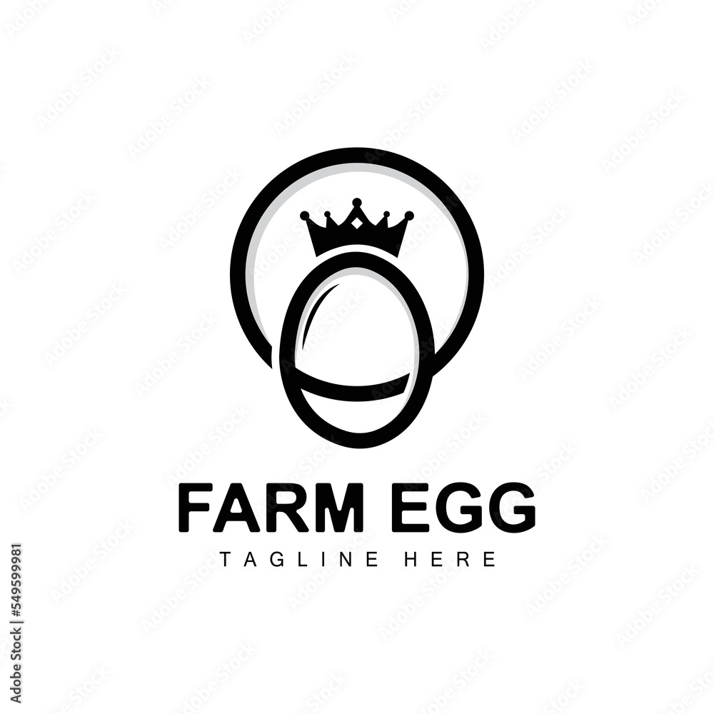 Egg Logo, Egg Farm Design, Chicken Logo, Asian Food Vector Stock Vector ...