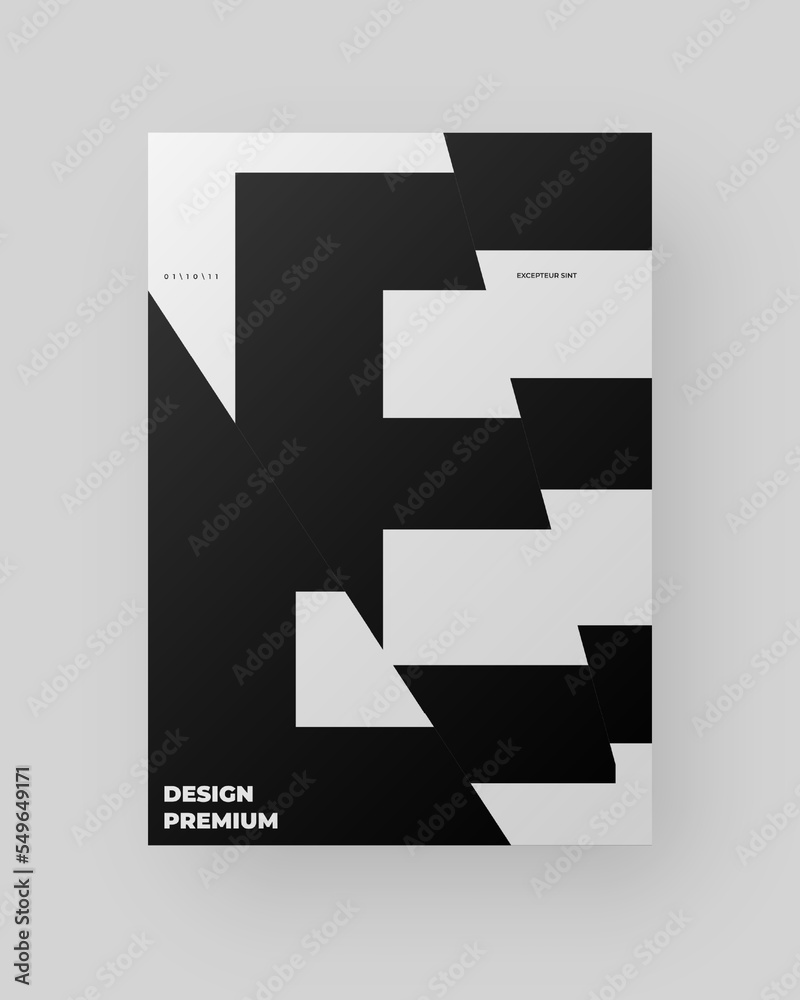 Abstract Poster Design. Vertical A4 format. Modernism brochure ...