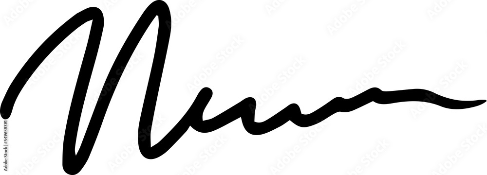 Handdrawn Signature Lettering Stock Illustration | Adobe Stock