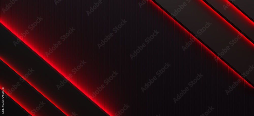 Ultra hd red neon light Black background abstract 3d texture black ...