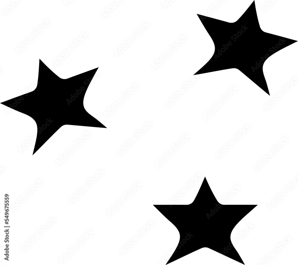star shapes icon symbol Stock Vector | Adobe Stock