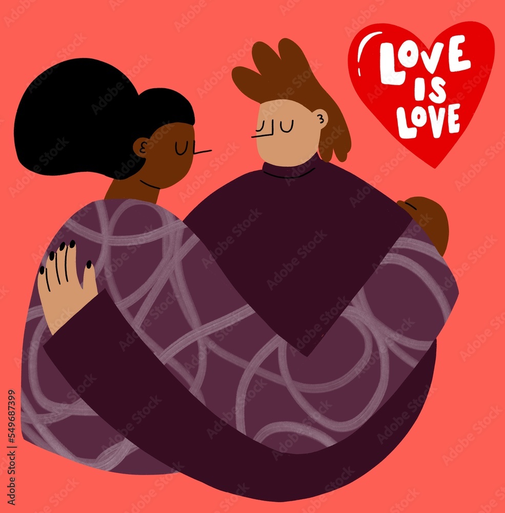 Love is love Stock Illustration | Adobe Stock