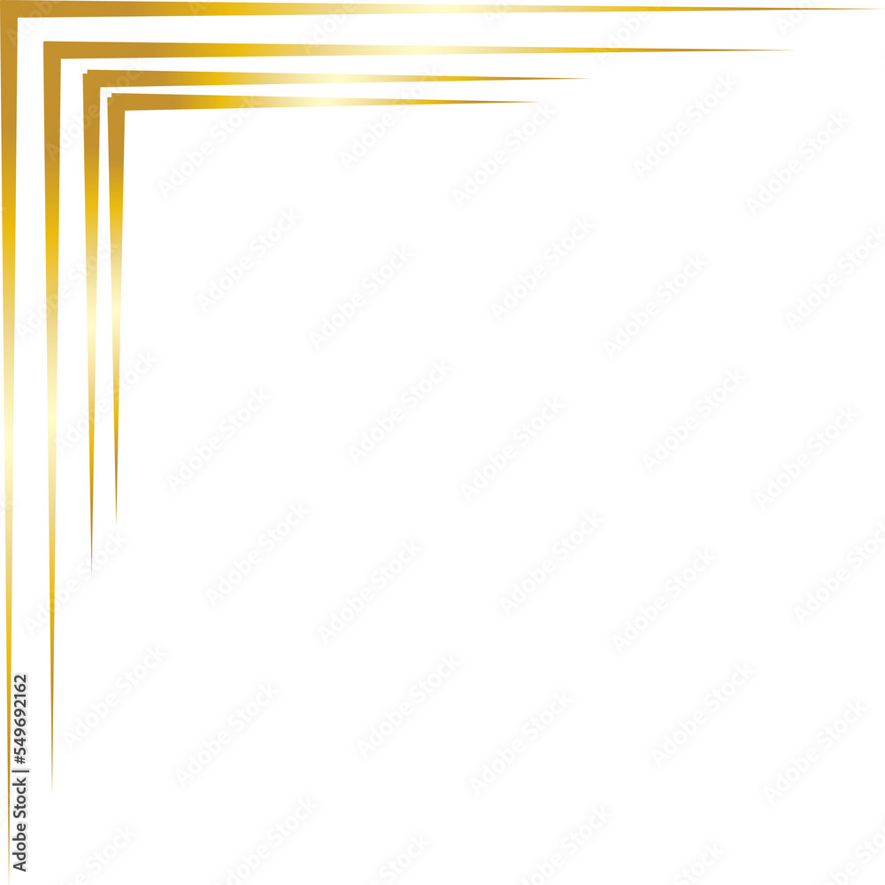 gold line corner, border, frame decoration Stock Illustration | Adobe Stock
