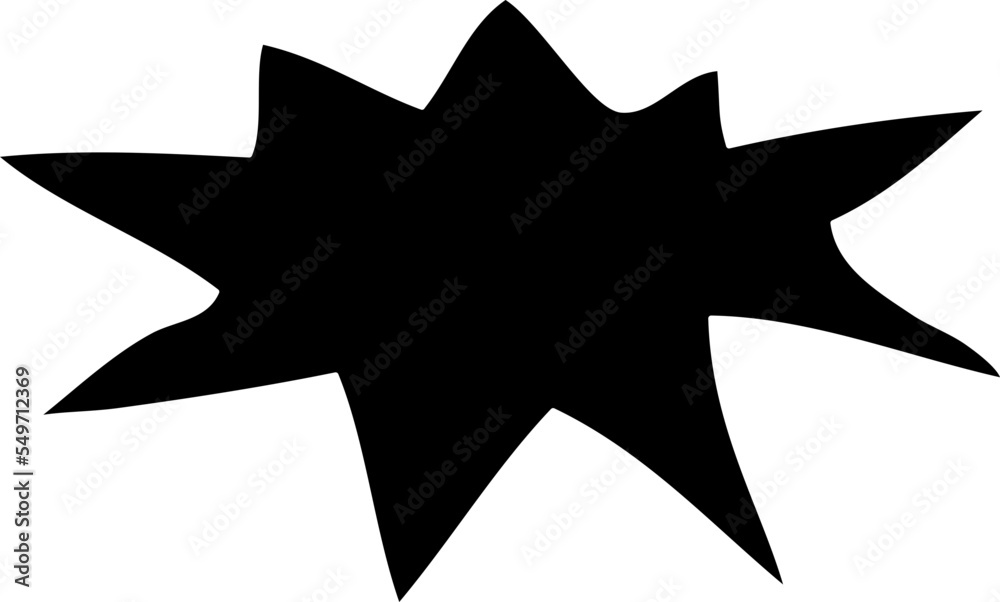 line drawing cartoon explosion symbol Stock Vector | Adobe Stock
