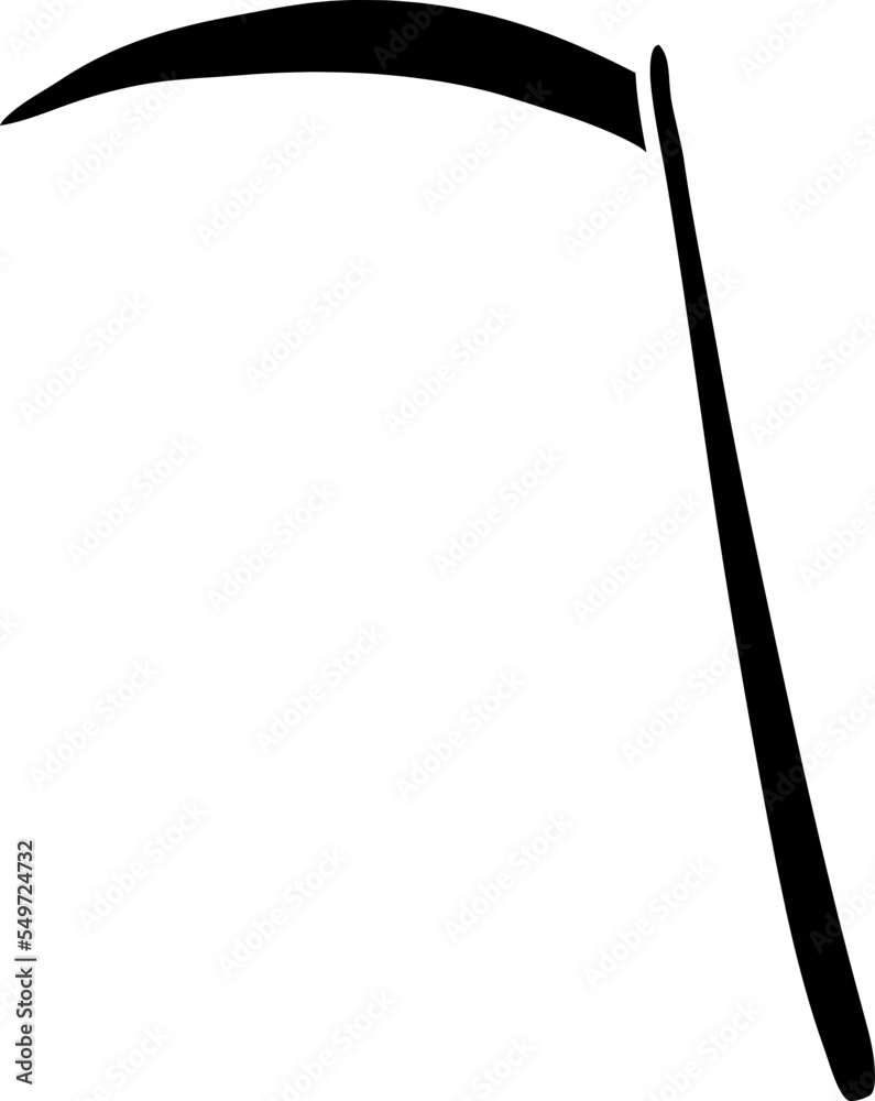 cartoon scythe Stock Vector | Adobe Stock