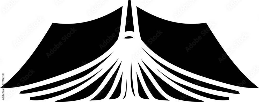 outline of an open book Stock Vector | Adobe Stock