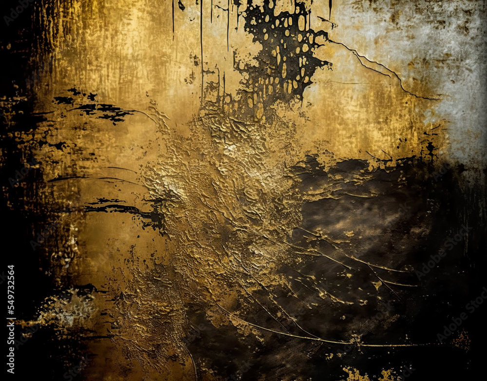 damaged gold textured background, distressed gold texture, old rusty ...