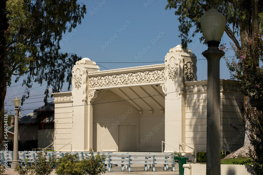 Colton, California, USA - September 18, 2022: Morning light shines on ...