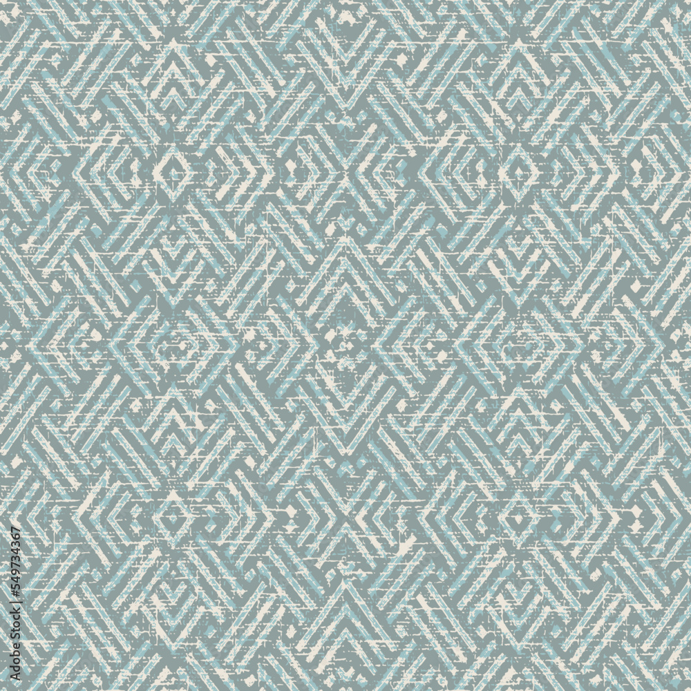 Abstract Classic Geometric Pattern in green Background, Print paper ...