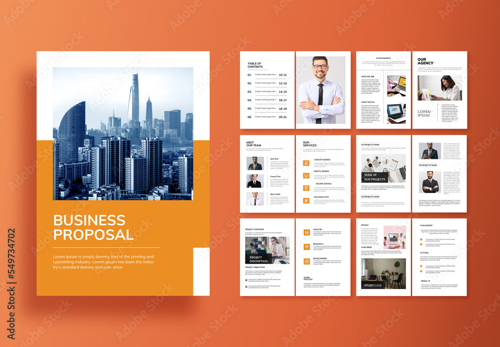 Business Proposal Stock Template | Adobe Stock