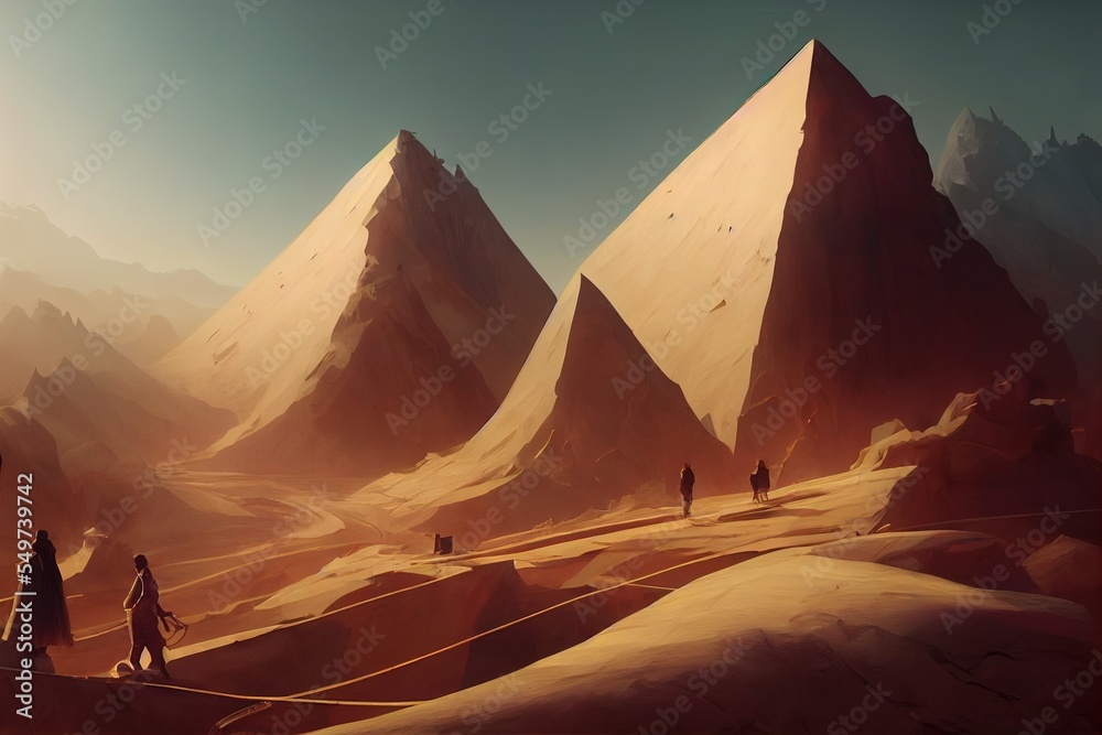 Forbidden Lands Fantasy Destroyed World Turned into Desert Landscape ...