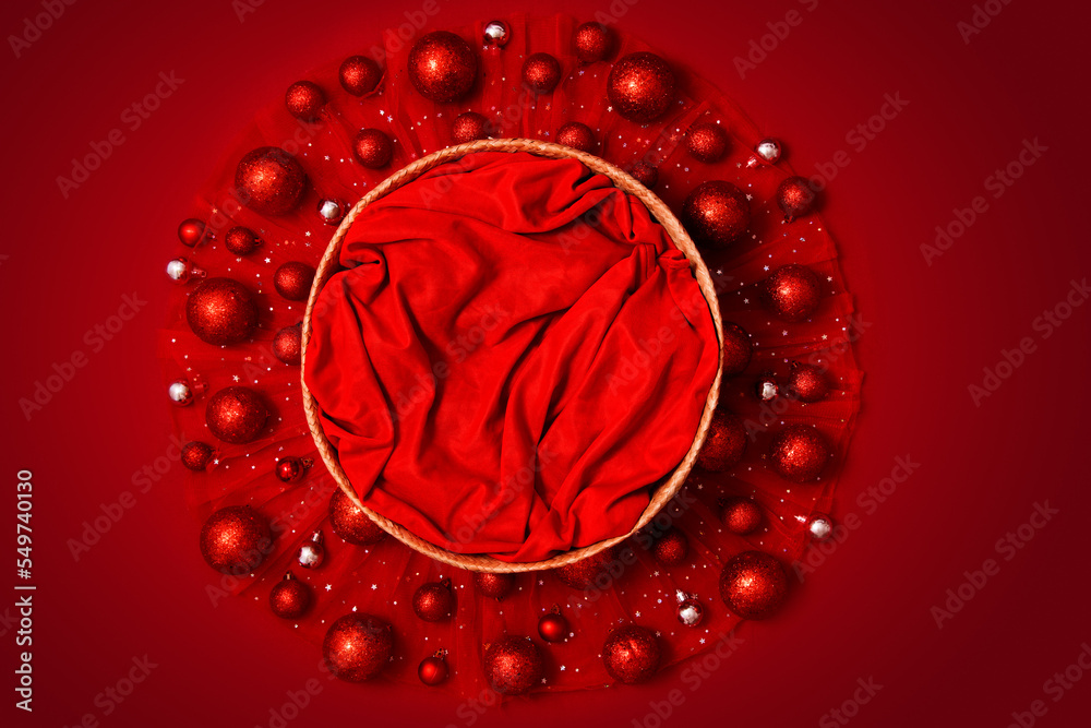 Backdrop newborn, telon de navidad para recien nacido, fondo rojo de ...