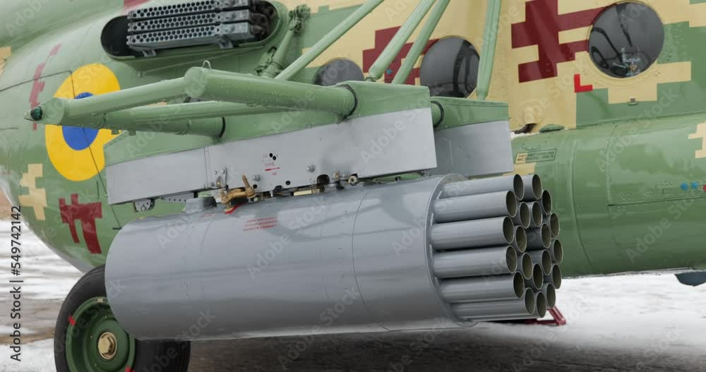 Air force helicopter Mil Mi-8. The Mil Mi-8 is a medium twin-turbine ...