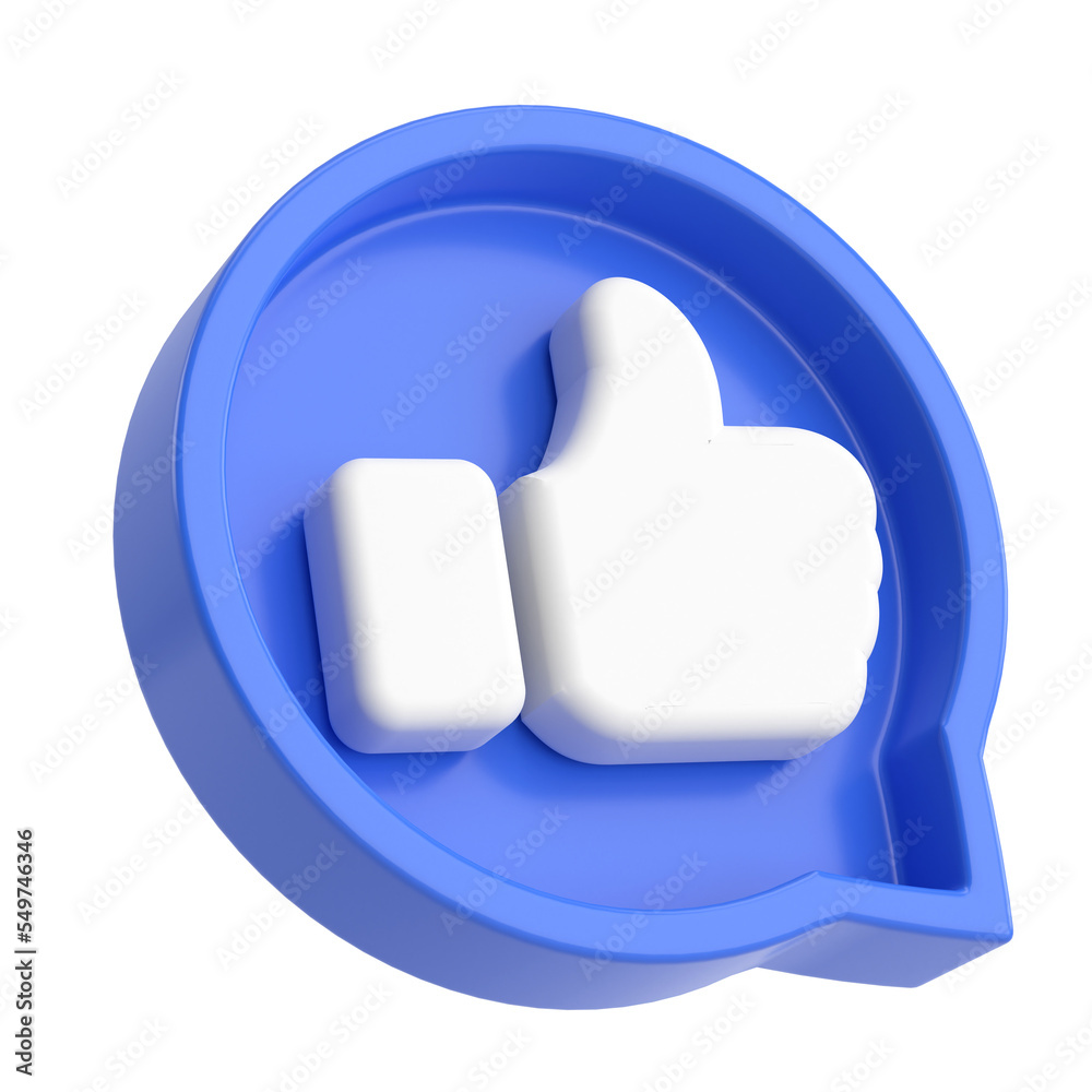Like icon. 3D icon. 3D illustration. ilustração do Stock | Adobe Stock