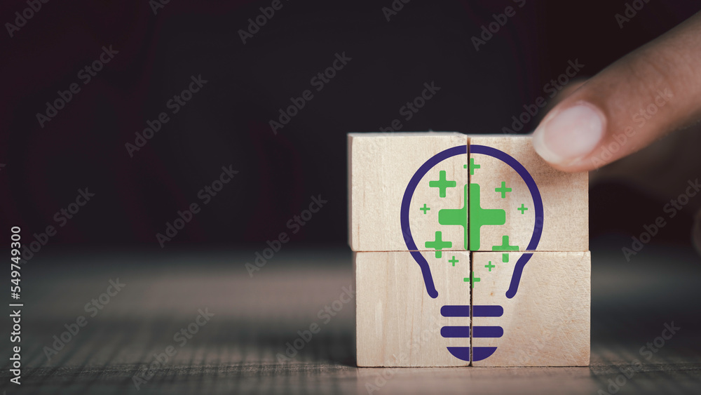 Positive thinking optimistic bring success concept . Positive sign in ...