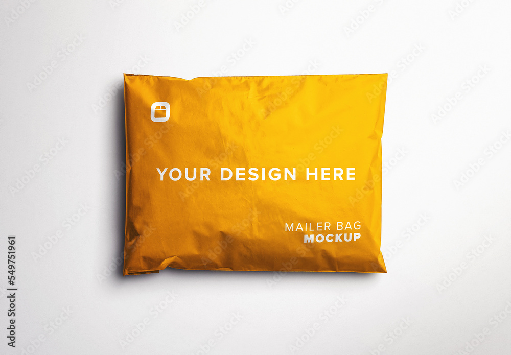 Mailer Bag Mockup Stock Template | Adobe Stock