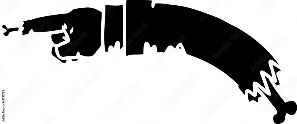 cartoon pointing zombie hand Stock Vector | Adobe Stock