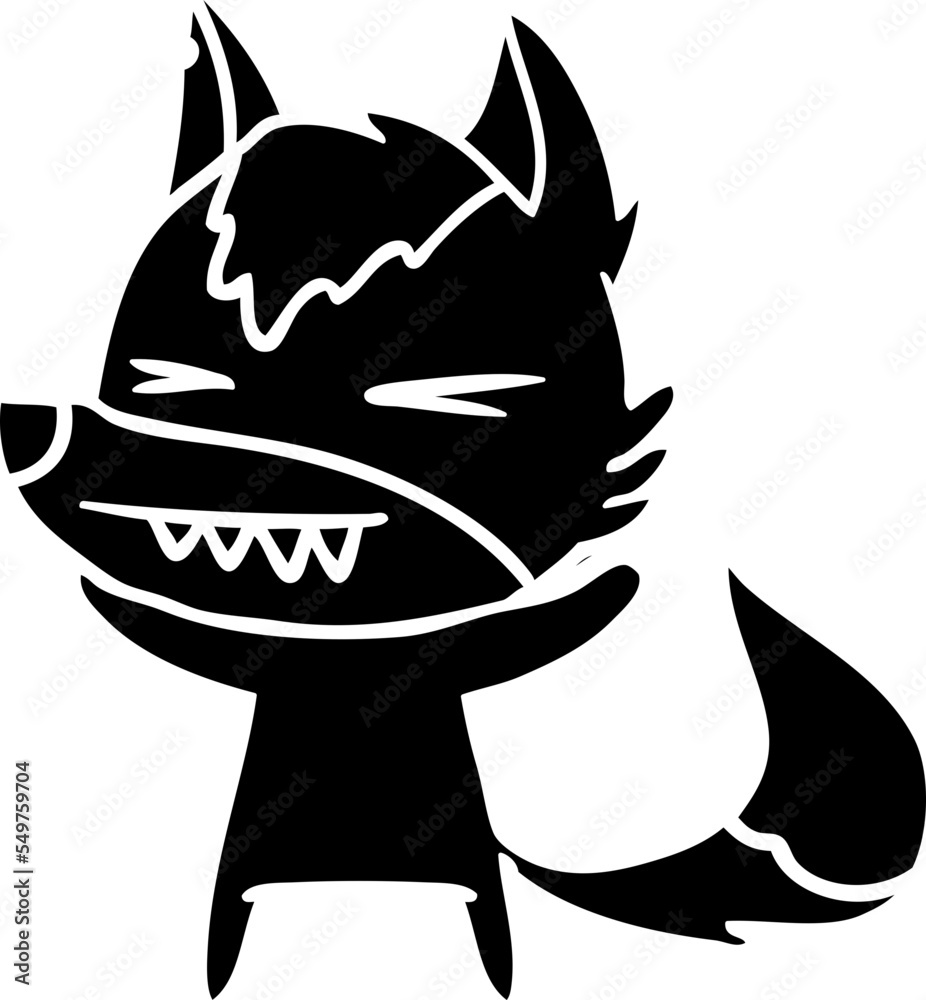 Photo & Art Print angry wolf cartoon, Matthew