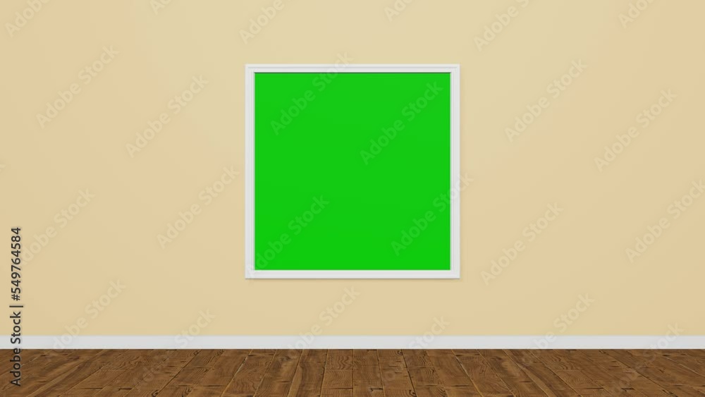 Vidéo Stock Room window opening to the inside, Green screen behind the ...